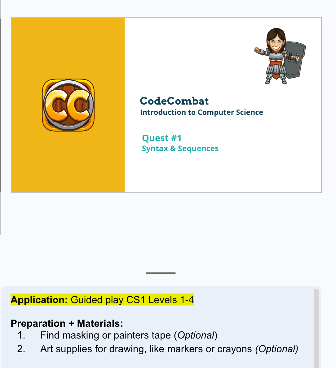 CodeCombat Getting Started Guide – CodeCombat